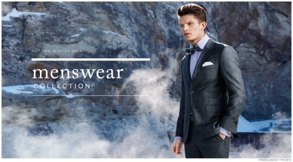 Danny Beauchamp Models Smart Suits for Rhodes & Beckett Fall/Winter ...