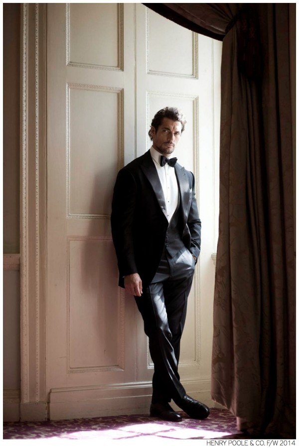 David Gandy Wears Elegant Suits for Henry Poole & Co. Fall/Winter 2014 ...
