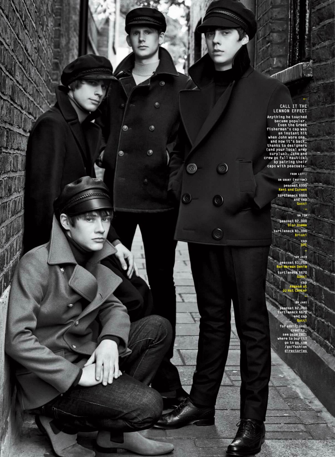 Jake Bugg + Band Pose for GQ September 2014 Issue – The Fashionisto