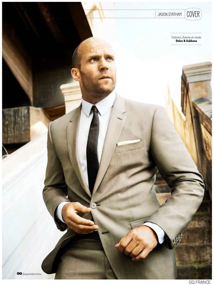 Jason Statham Covers GQ France September 2014 Issue – The Fashionisto