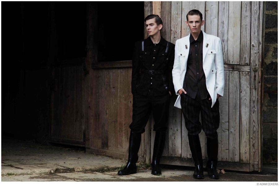 Martin + Marek Model Modern Equestrian Fashions for Photo Shoot by Adam ...