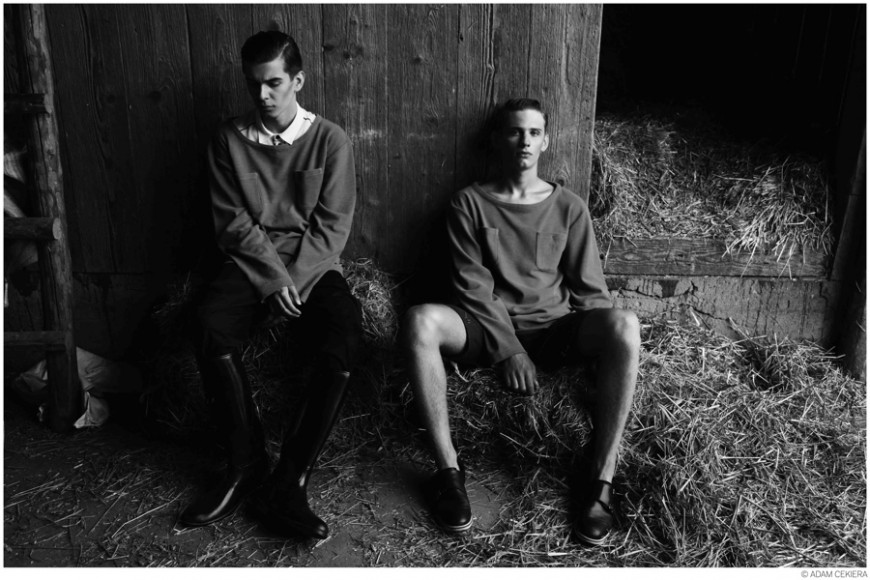 Martin + Marek Model Modern Equestrian Fashions for Photo Shoot by Adam ...