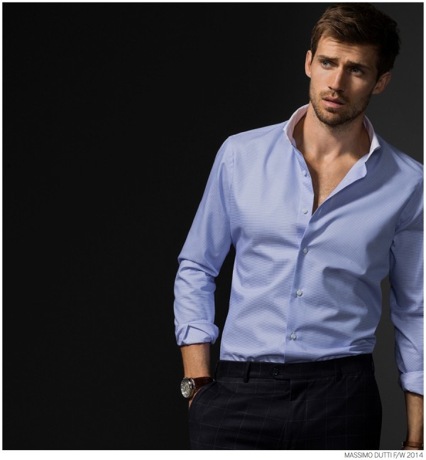 Andrew Cooper Models Limited Edition Styles from Massimo Dutti Fall ...