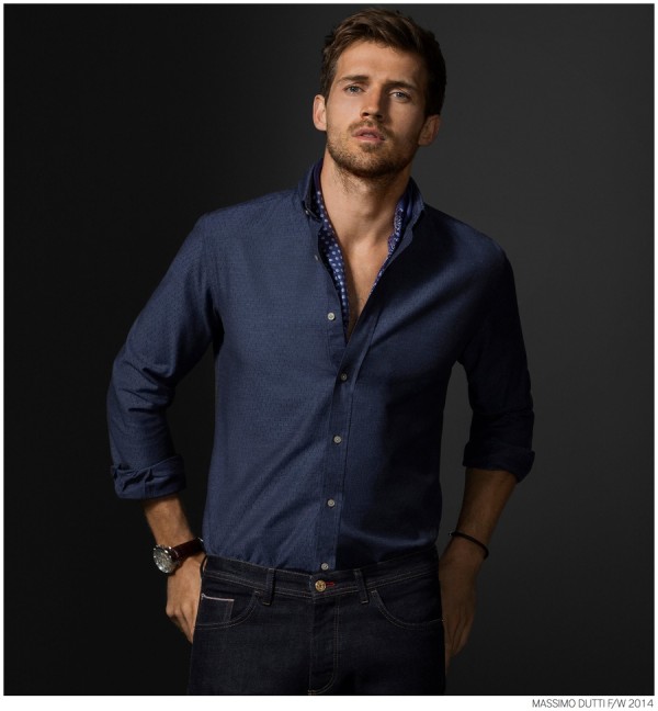Andrew Cooper Models Limited Edition Styles from Massimo Dutti Fall ...