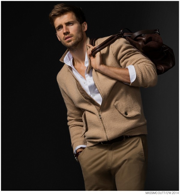 Andrew Cooper Models Limited Edition Styles from Massimo Dutti Fall ...