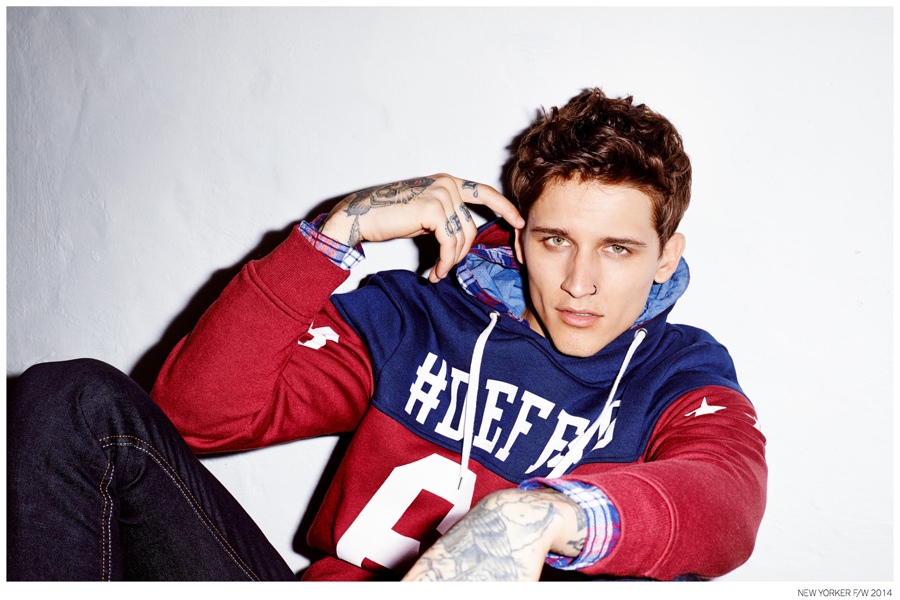 Leebo Freeman Models Casual Fashions for New Yorker Fall 2014 Ad ...