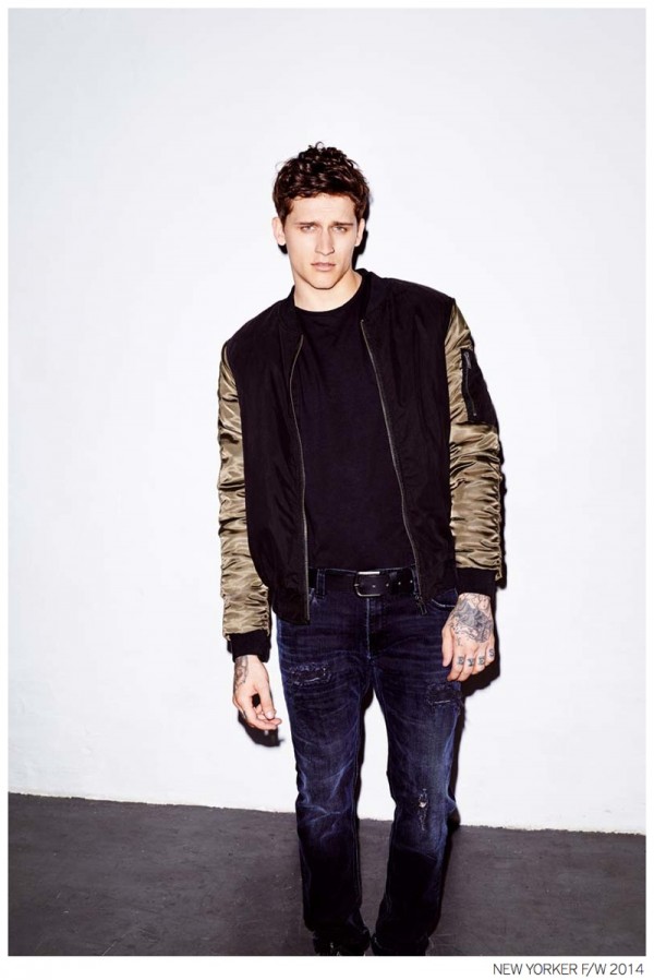 Leebo Freeman Models Casual Fashions for New Yorker Fall 2014 Ad ...