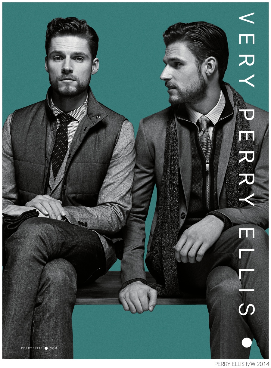Perry Ellis Sees Double with Fall 2014 Ad Campaign Featuring Mikus ...