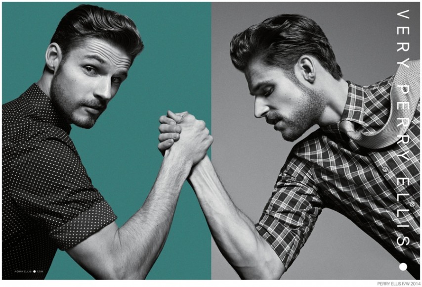 Perry Ellis Sees Double with Fall 2014 Ad Campaign Featuring Mikus ...