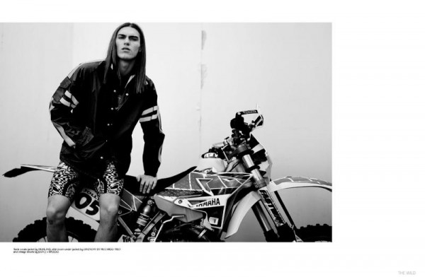 Travis Smith Models Moto Styles for The Wild Magazine – The Fashionisto
