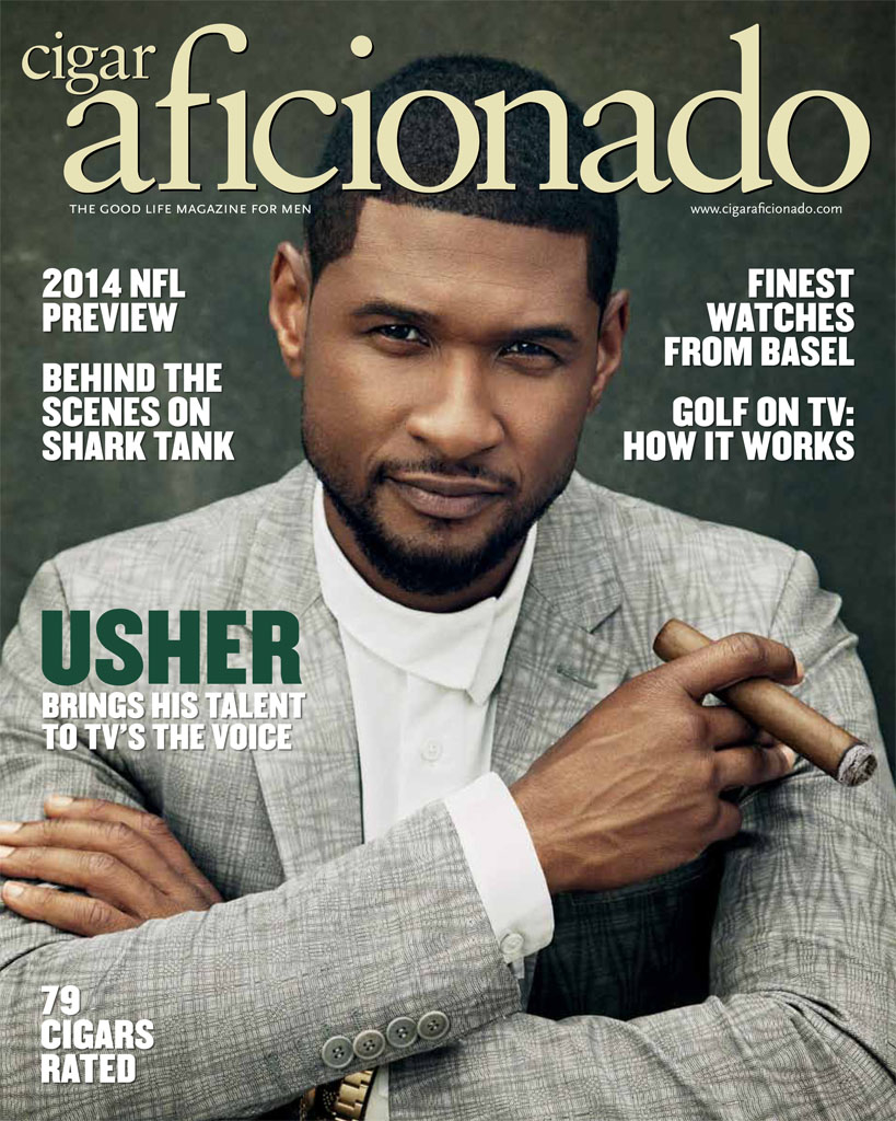 Usher Appears in New Photos for Cigar Aficionado – The Fashionisto