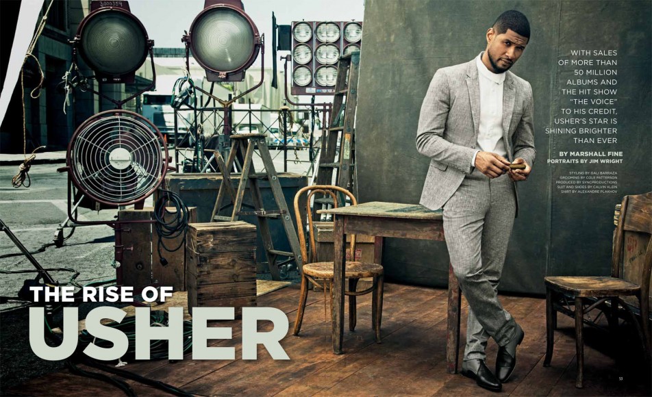 Usher Appears in New Photos for Cigar Aficionado – The Fashionisto