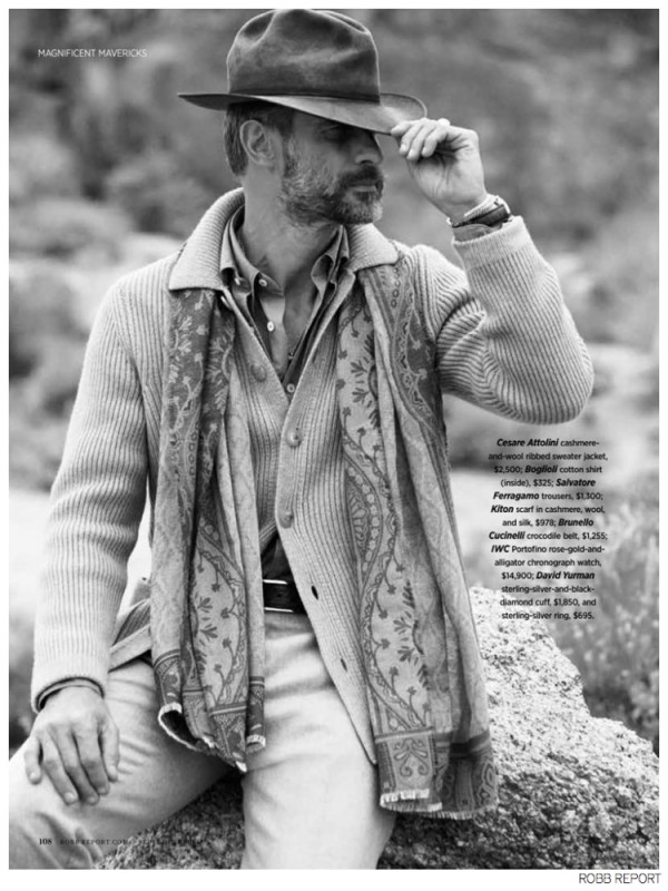 Ben Shaul Goes Western for Robb Report – The Fashionisto