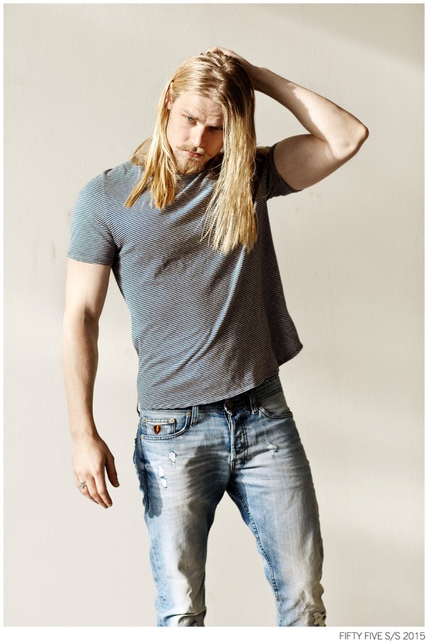 Caspar Peteus Models Denim for Fifty Five Spring/Summer 2015 – The ...