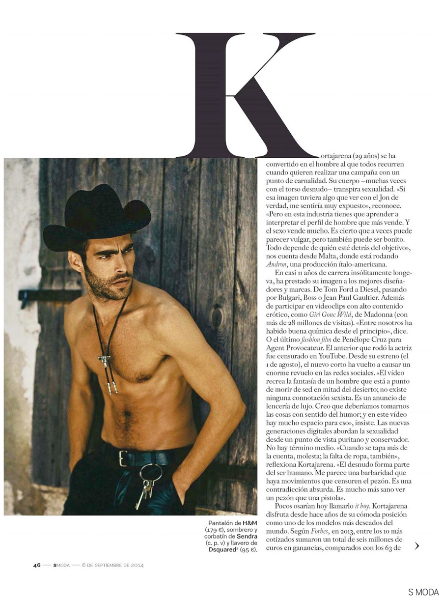 Jon Kortajarena Plays a Cowboy for S Moda Cover Story – The Fashionisto