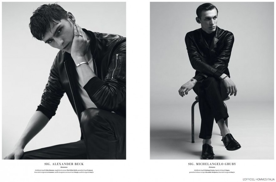 Jester White, Alexander Beck + More Model Fall Leathers for L’Officiel ...