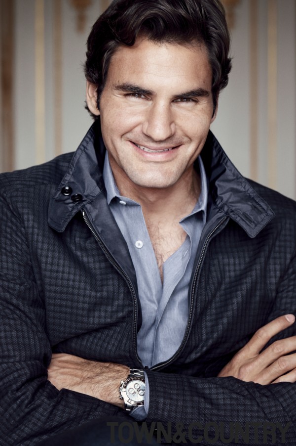 Roger Federer Covers Town & Country October 2014 Issue – The Fashionisto