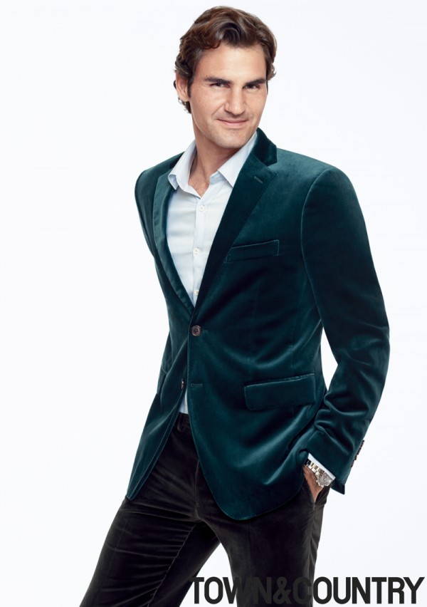 Roger Federer Covers Town & Country October 2014 Issue – The Fashionisto