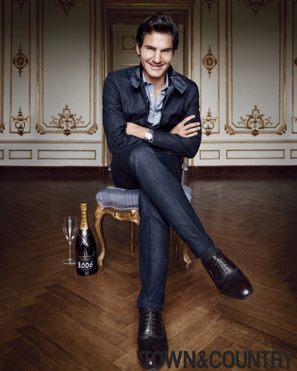Roger Federer Covers Town & Country October 2014 Issue – The Fashionisto
