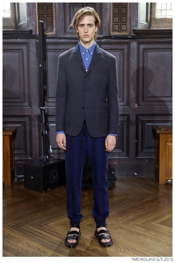 Timo Weiland Presents Shades of Blue + Stripes for Spring/Summer 2015 ...