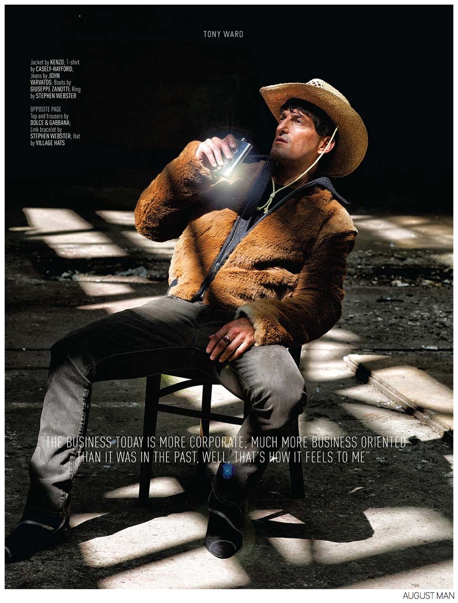 Tony Ward Models Western Styles for August Man Fashion Editorial – The ...