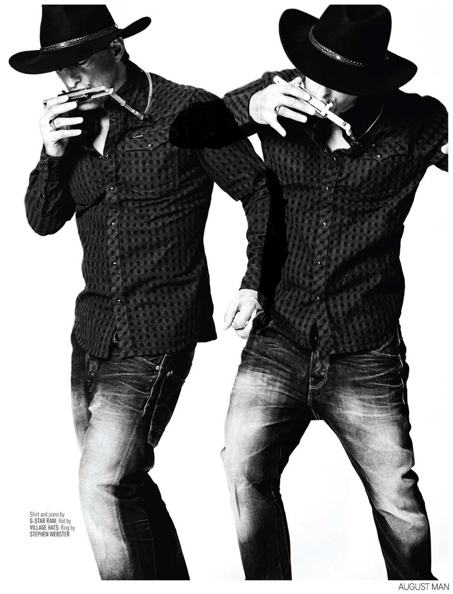 Tony Ward Models Western Styles for August Man Fashion Editorial – The ...