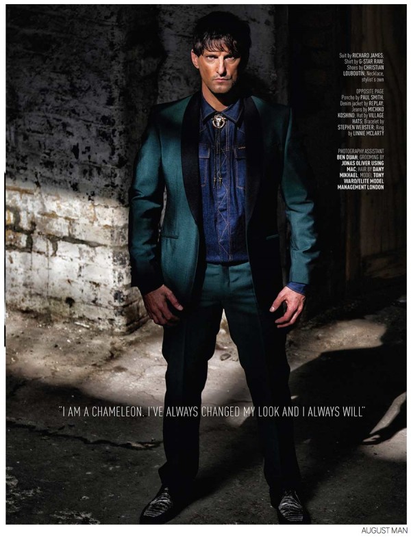 Tony Ward Models Western Styles for August Man Fashion Editorial – The ...