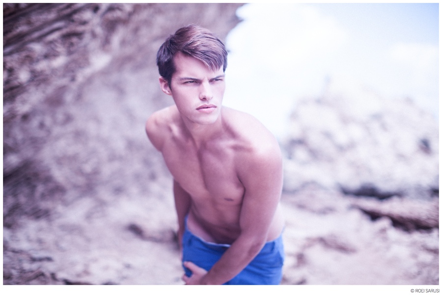 Adi Baruch Poses for Beach Shoot by Roei Sarusi – The Fashionisto