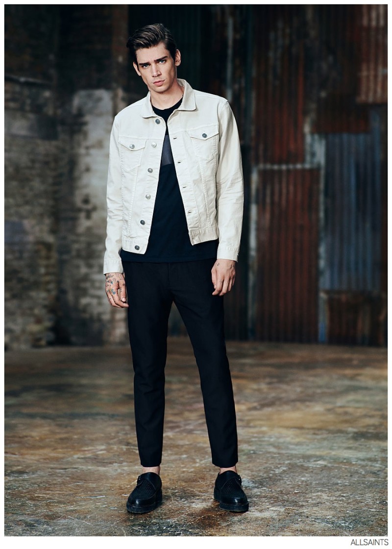 Cole Mohr Models Fall 2014 AllSaints Fashions | The Fashionisto