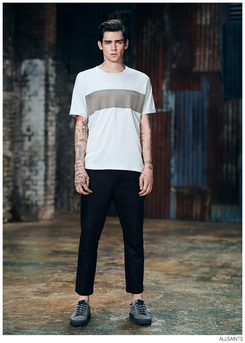 Cole Mohr Models Fall 2014 AllSaints Fashions | The Fashionisto