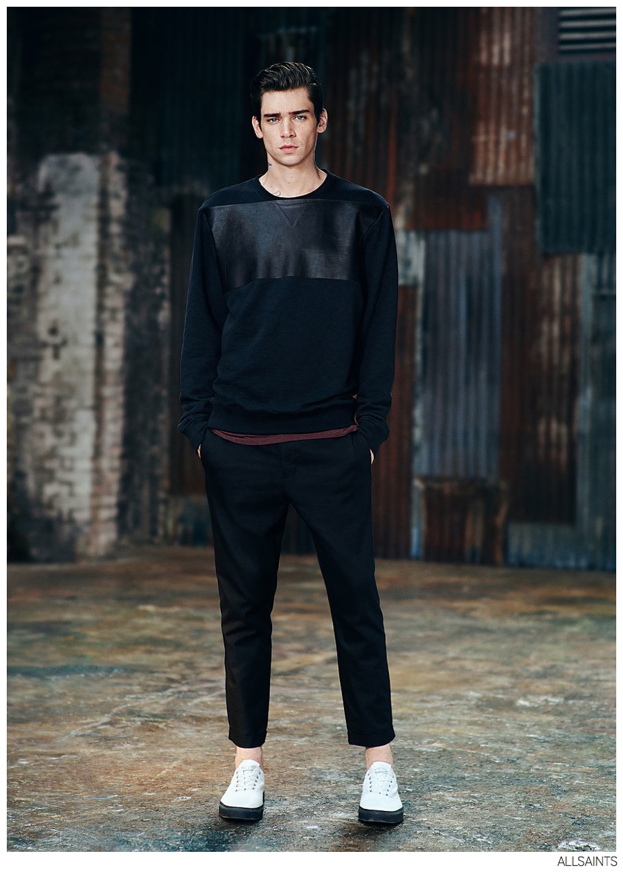 Cole Mohr Models Fall 2014 AllSaints Fashions | The Fashionisto