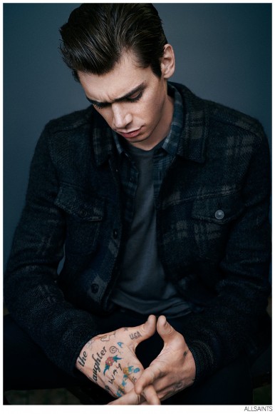 Cole Mohr Models Fall 2014 AllSaints Fashions – The Fashionisto