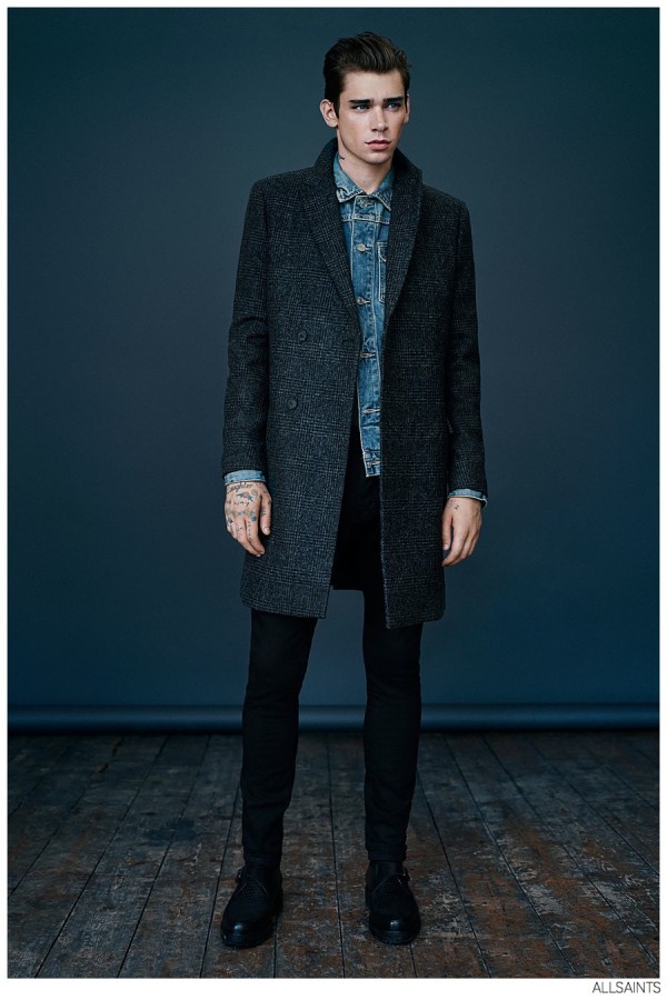 Cole Mohr Models Fall 2014 AllSaints Fashions – The Fashionisto