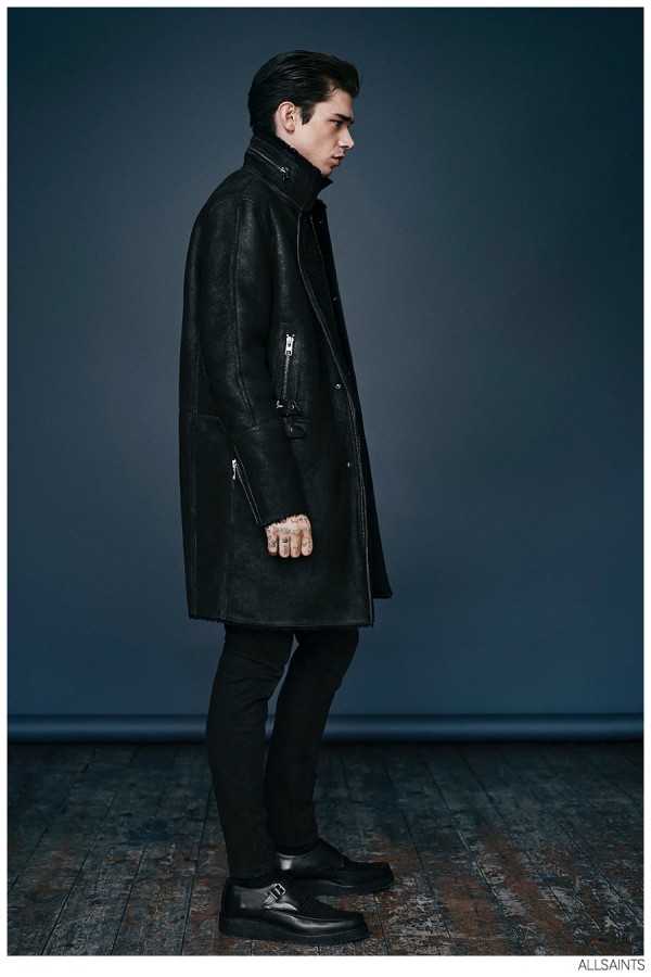 Cole Mohr Models Fall 2014 AllSaints Fashions – The Fashionisto