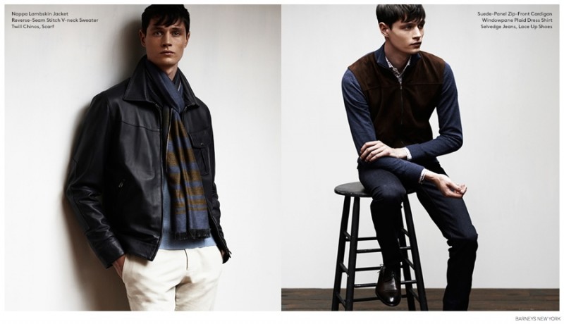 Andrew Westermann Models ISAIA Fall/Winter 2014 for Barneys New York ...
