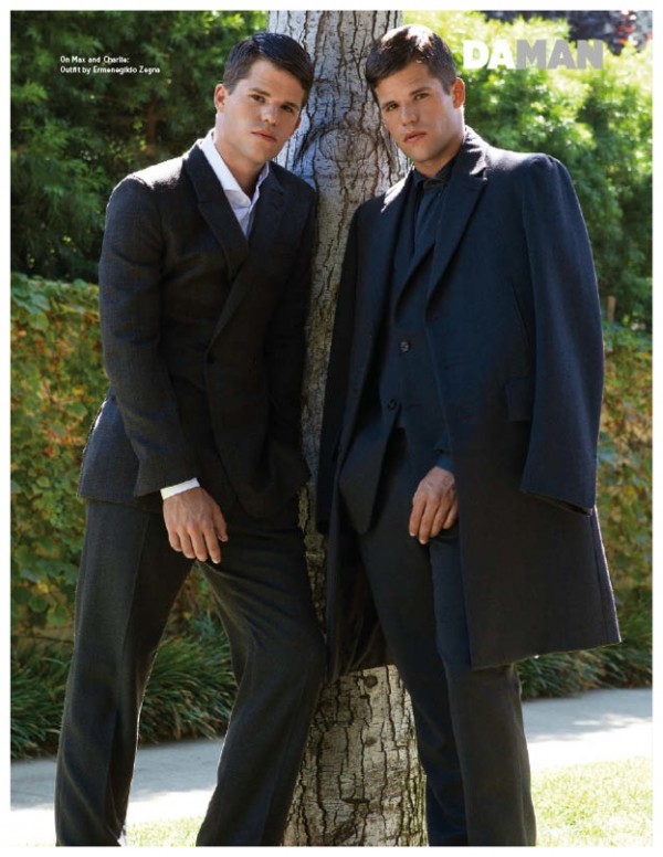 Charlie & Max Carver Star in ‘Double Trouble’ Photo Shoot for Da Man ...