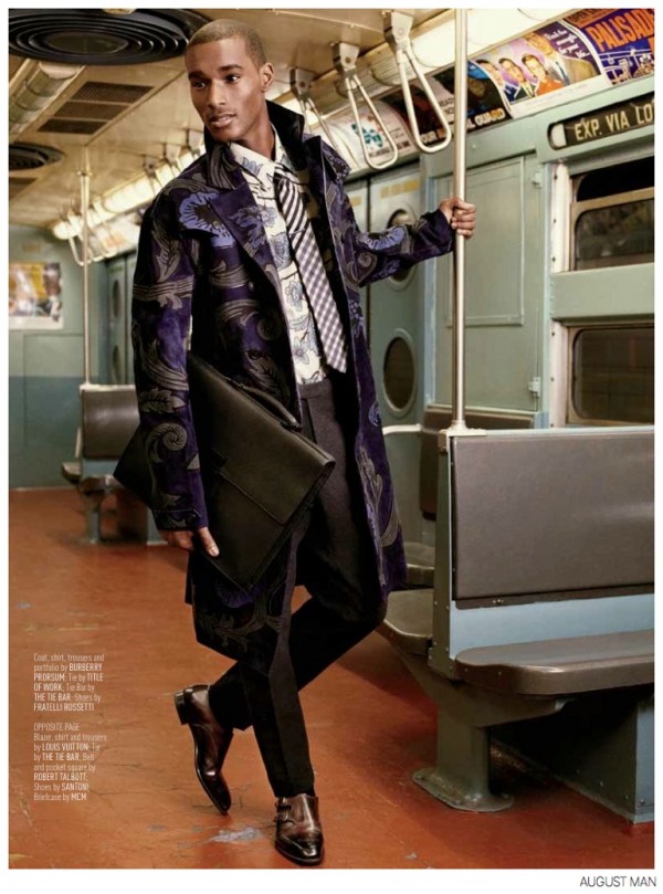 Corey Baptiste Takes the Subway in Style for August Man – The Fashionisto