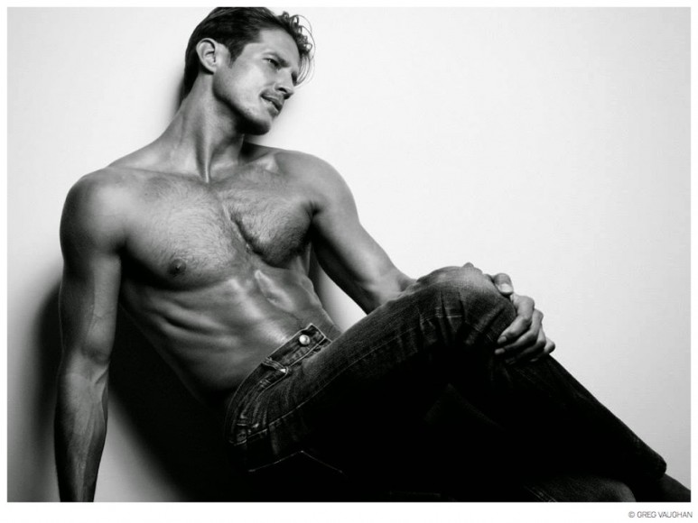 Domenique Melchior Connects with Greg Vaughan for Denim Shoot – The ...