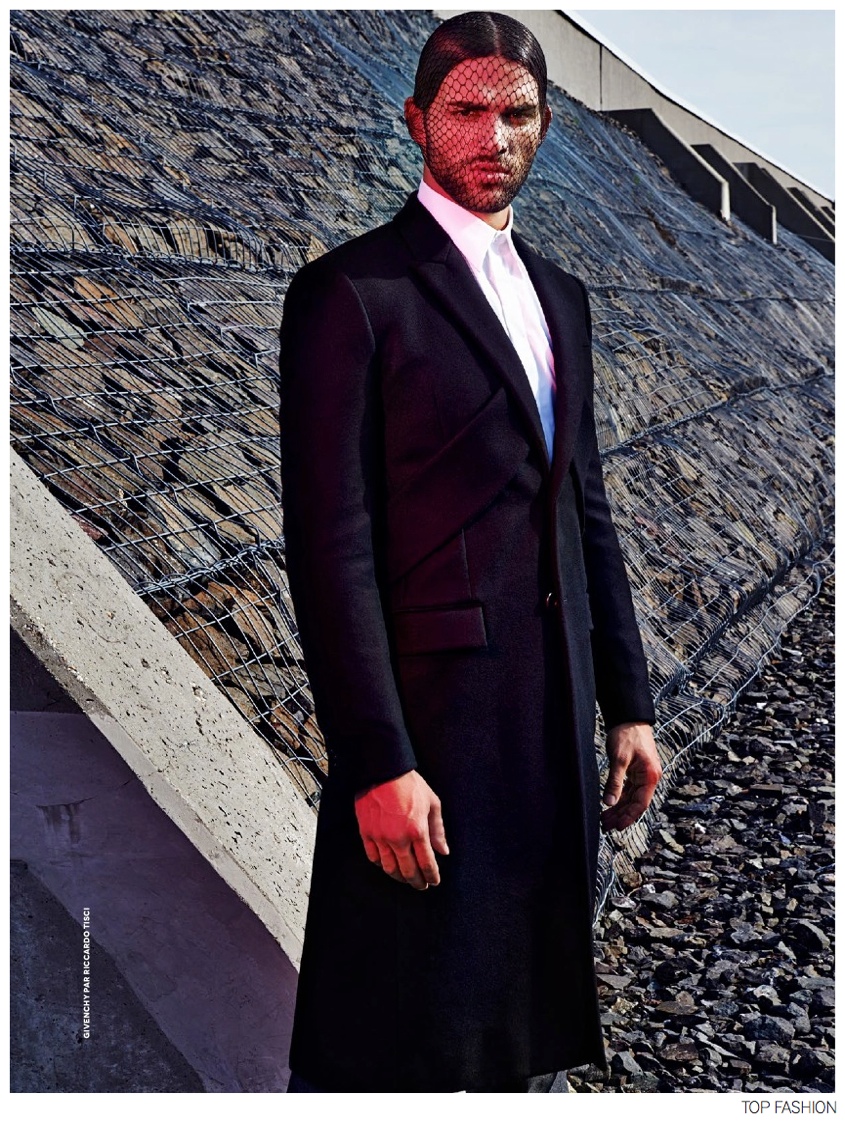 Frederik Muka Models Givenchy Fall 2014 for Top Fashion Magazine – The ...