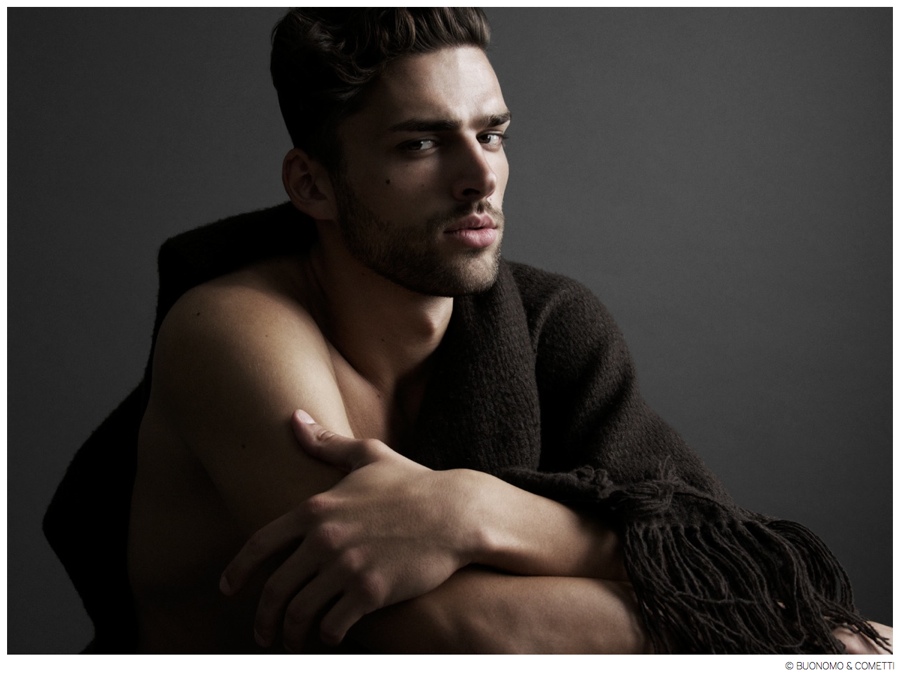 Frederik Muka Poses in Knitwear for Buonomo & Cometti – The Fashionisto