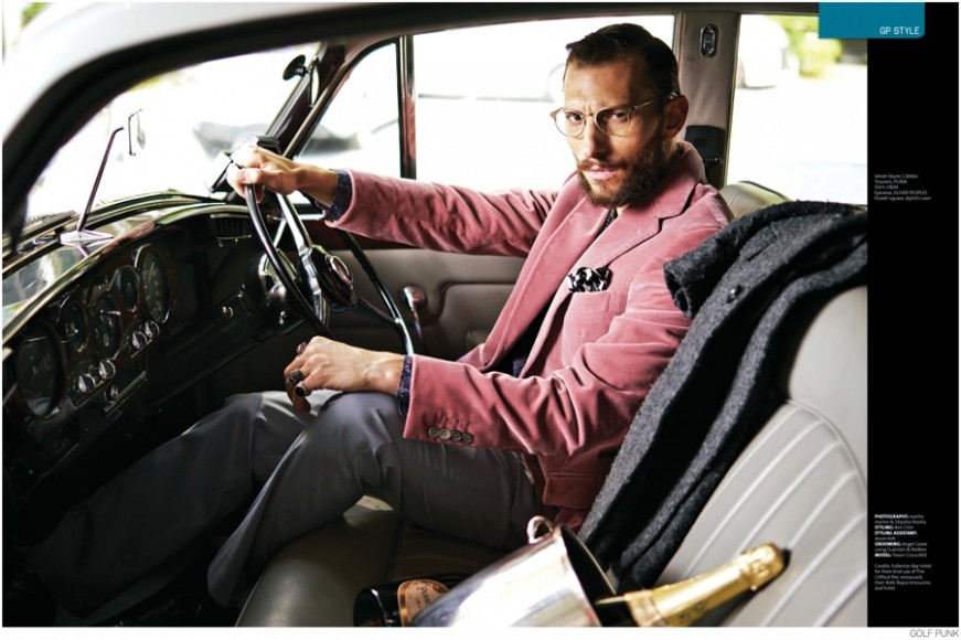 Trevor Cross Channels 70s Style for Golf Punk Magazine – The Fashionisto