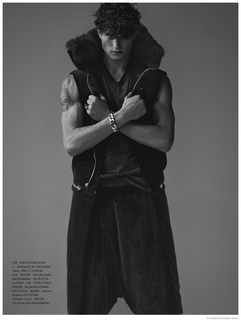 John Todd Dons Luxe Fall Furs for Numero Homme China Fashion Editorial ...