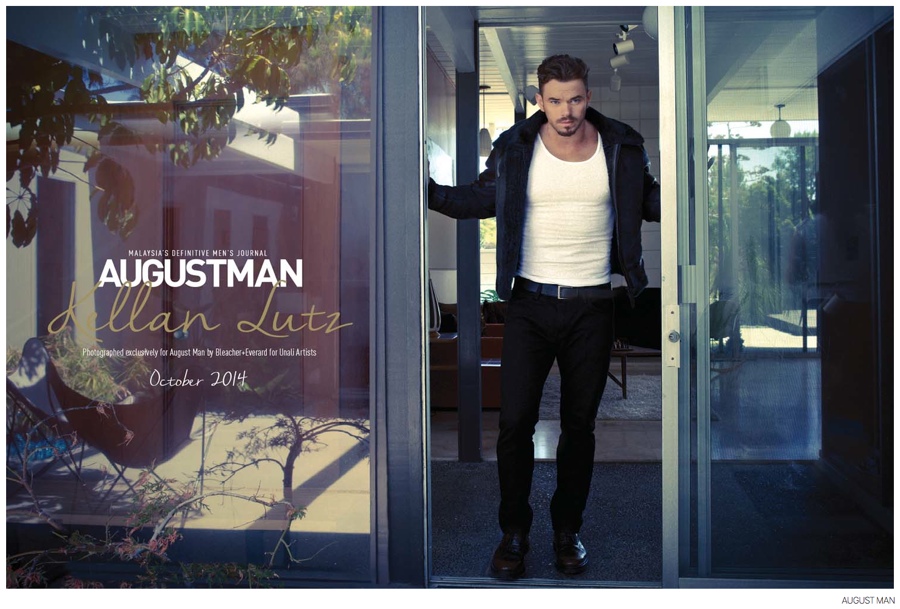 Kellan Lutz Wears Burberry for August Man October 2014 Photo Shoot ...