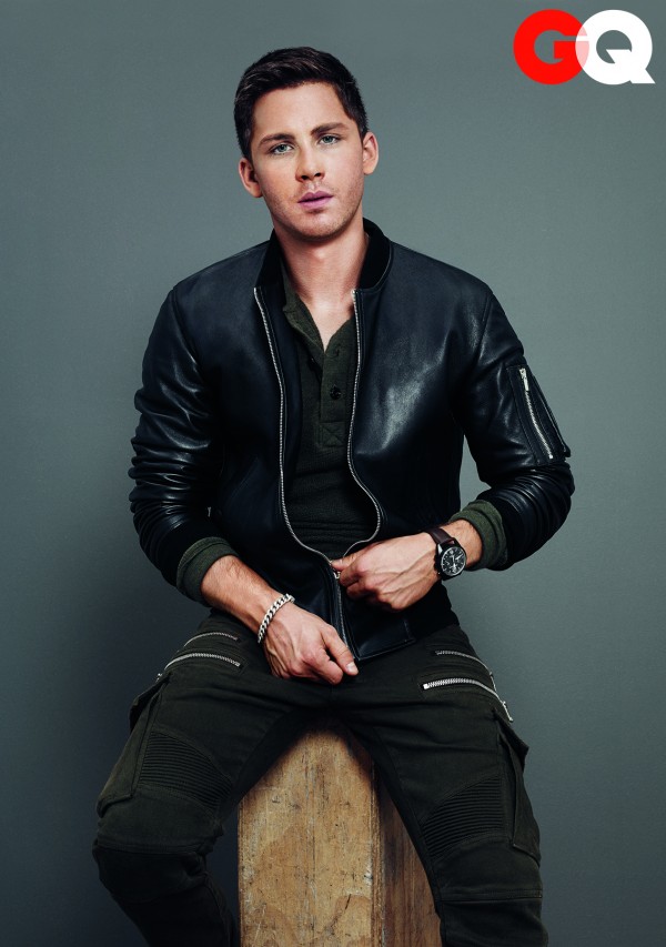 Logan Lerman Embraces 'Top Gun' Style for GQ November 2014 Photo Shoot