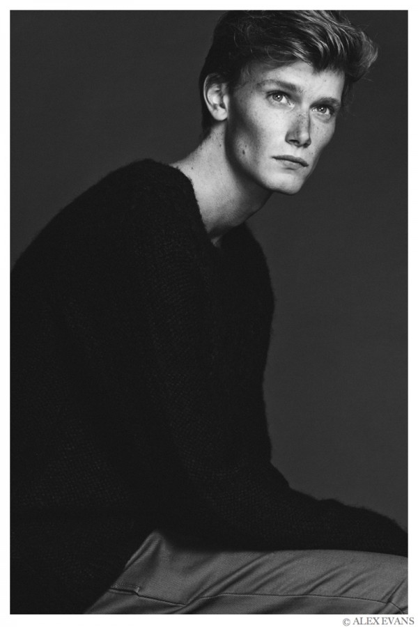 Malcolm De Ruiter Poses for New Images by Alex Evans – The Fashionisto