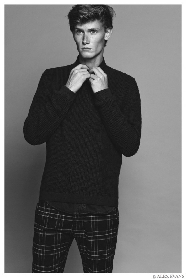 Malcolm De Ruiter Poses for New Images by Alex Evans – The Fashionisto