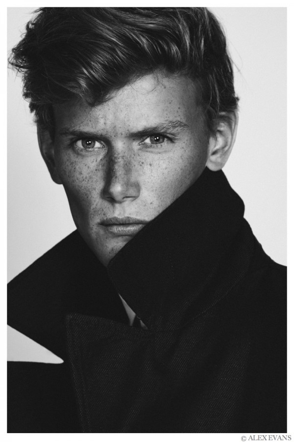 Malcolm De Ruiter Poses for New Images by Alex Evans – The Fashionisto