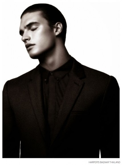 Matthew Terry Wears Sleek Fall Fashions for Harper’s Bazaar Thailand ...