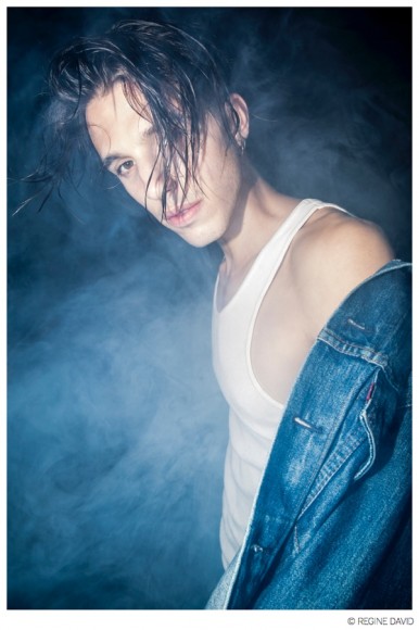 Nick Hadad Models Denim Essentials for Photo Shoot by Regine David ...