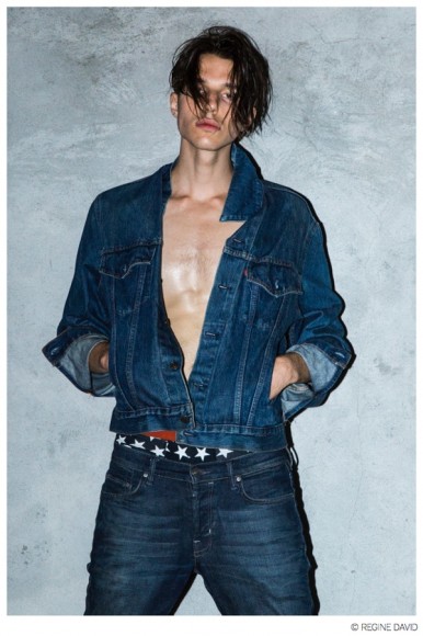 Nick Hadad Models Denim Essentials for Photo Shoot by Regine David ...